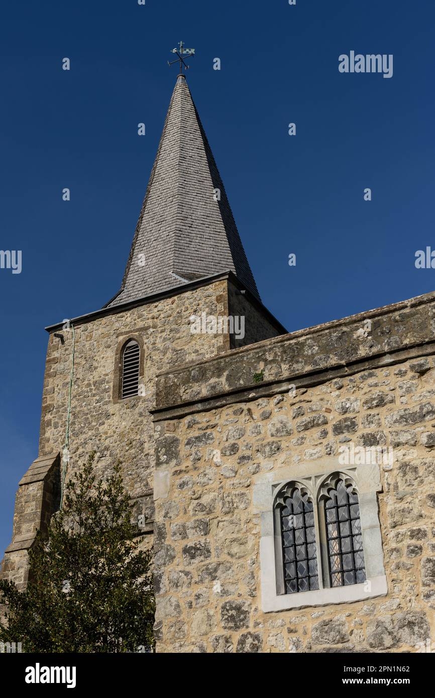 St Nicholas’ Church on the 6th October 2022 in Pluckley in England ...