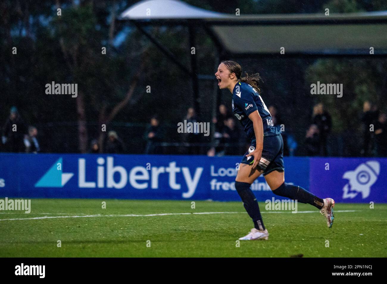 Cranbourne East, Australia. 15 April 2023. Melbourne Victory's Alana ...