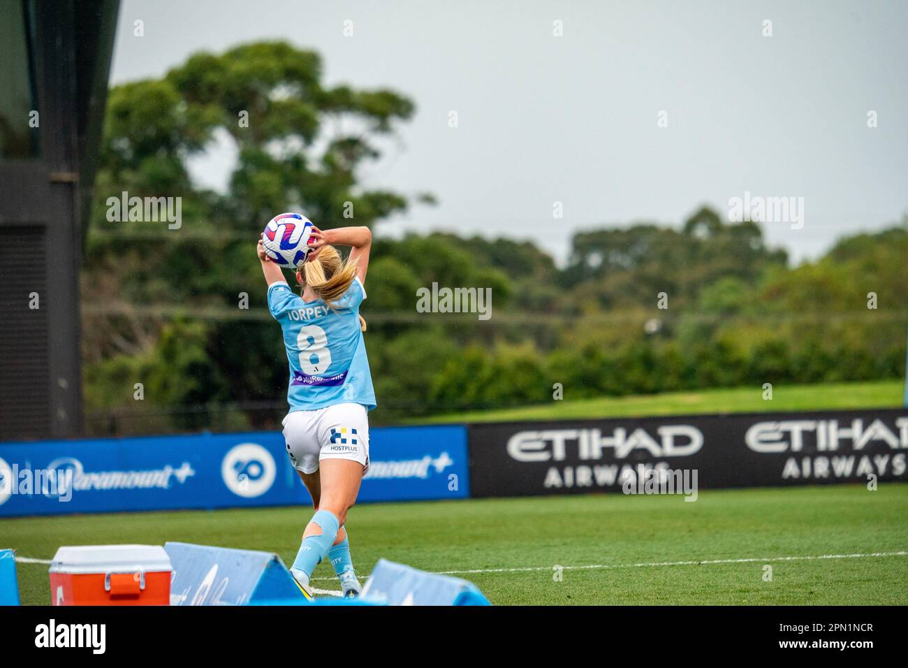 Cranbourne East, Australia. 15 April 2023. Melbourne City's Kaitlyn ...