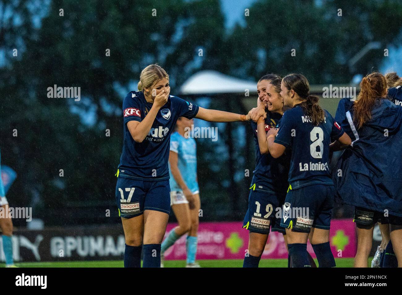 Cranbourne East, Australia. 15 April 2023. Melbourne Victory player ...