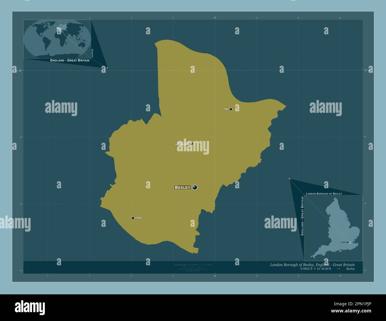 Bexleyheath map hi-res stock photography and images - Alamy