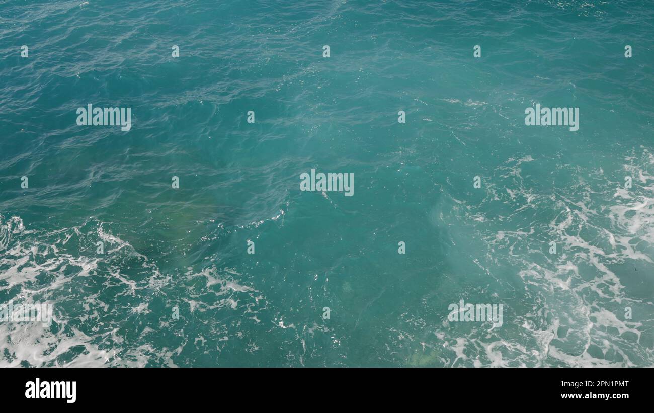 mediterranean sea azure color background, wide photo Stock Photo - Alamy