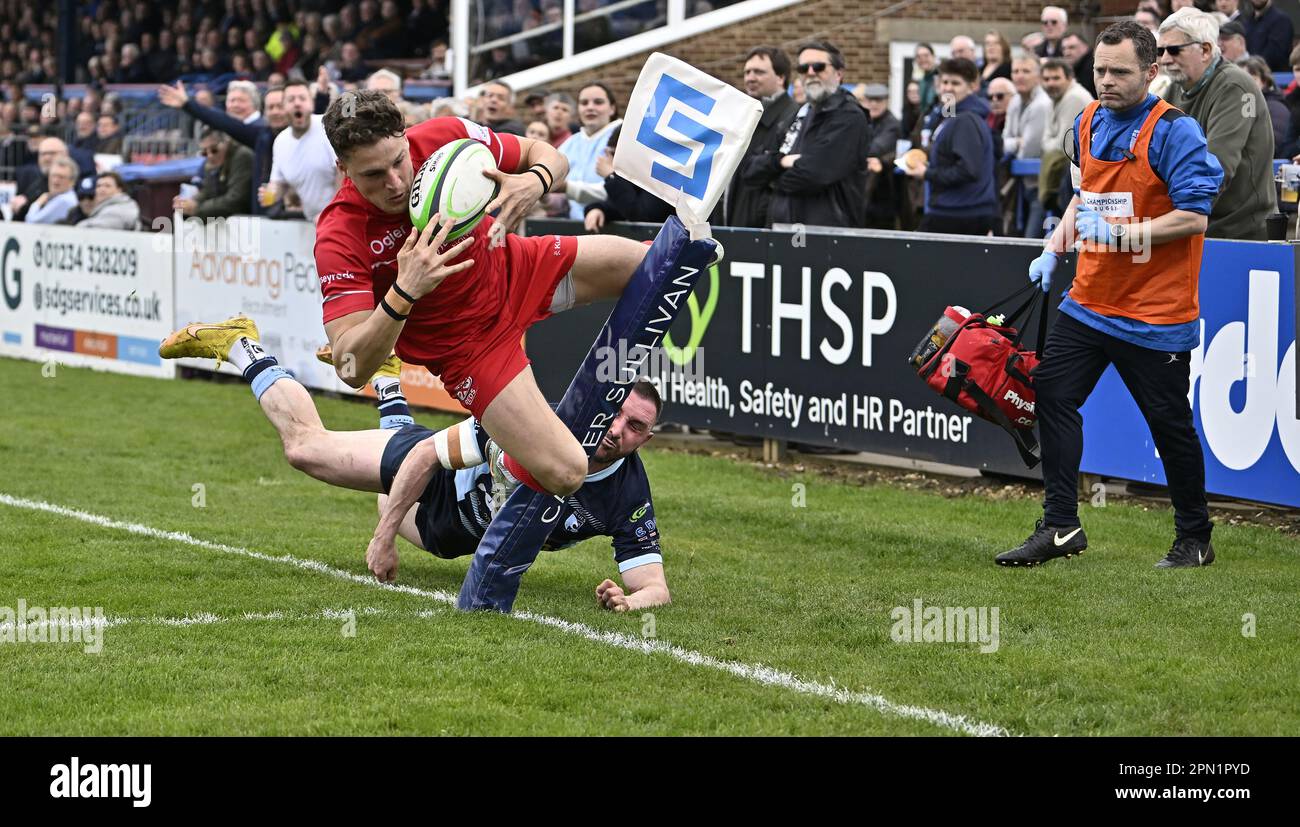 Bedford, United Kingdom. 15th Apr, 2023. RFU Championship Rugby ...