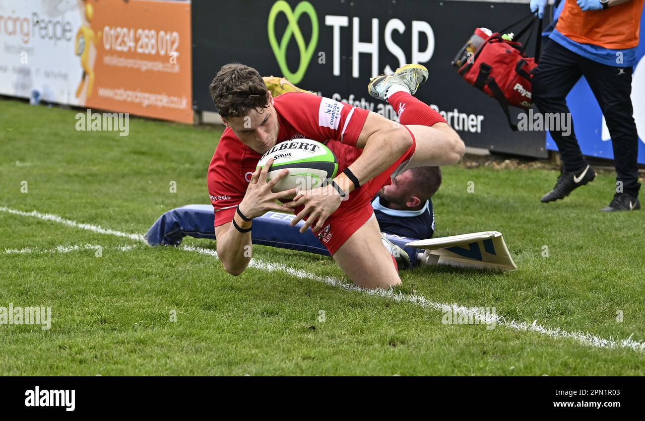 Bedford, United Kingdom. 15th Apr, 2023. RFU Championship Rugby ...
