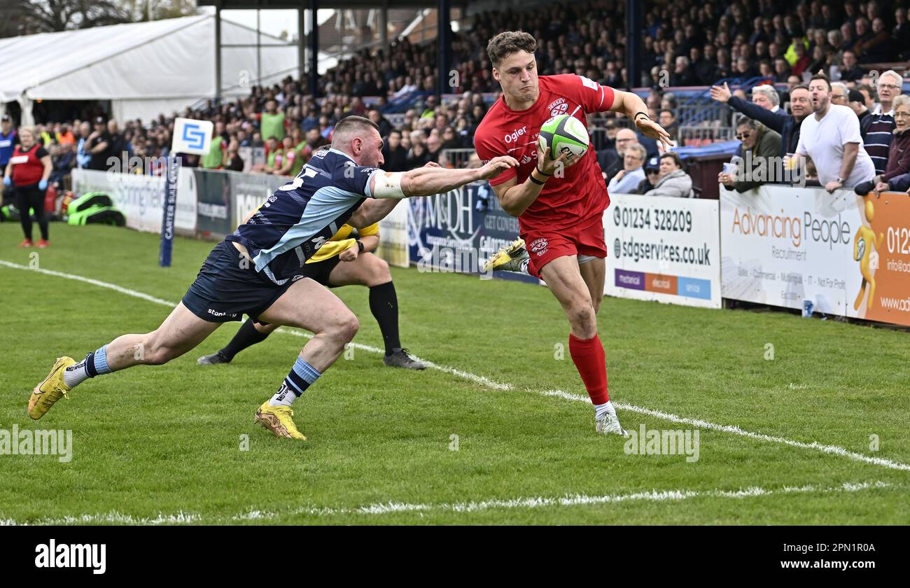 Bedford, United Kingdom. 15th Apr, 2023. RFU Championship Rugby ...