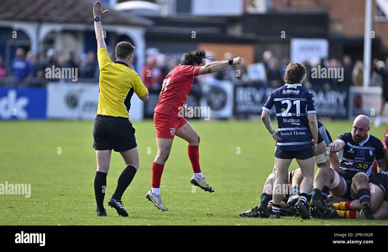 Bedford, United Kingdom. 15th Apr, 2023. RFU Championship Rugby ...