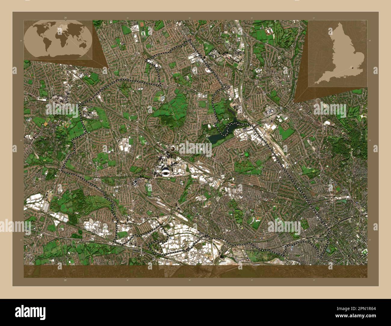 London Borough of Brent, london borough of England - Great Britain. Low ...