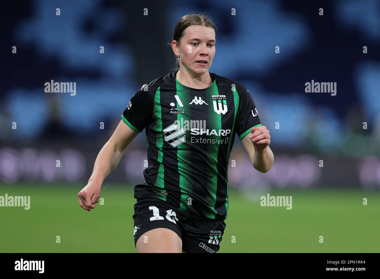 Sydney, Australia. 16th Apr, 2023. Kahli Johnson of Western United ...