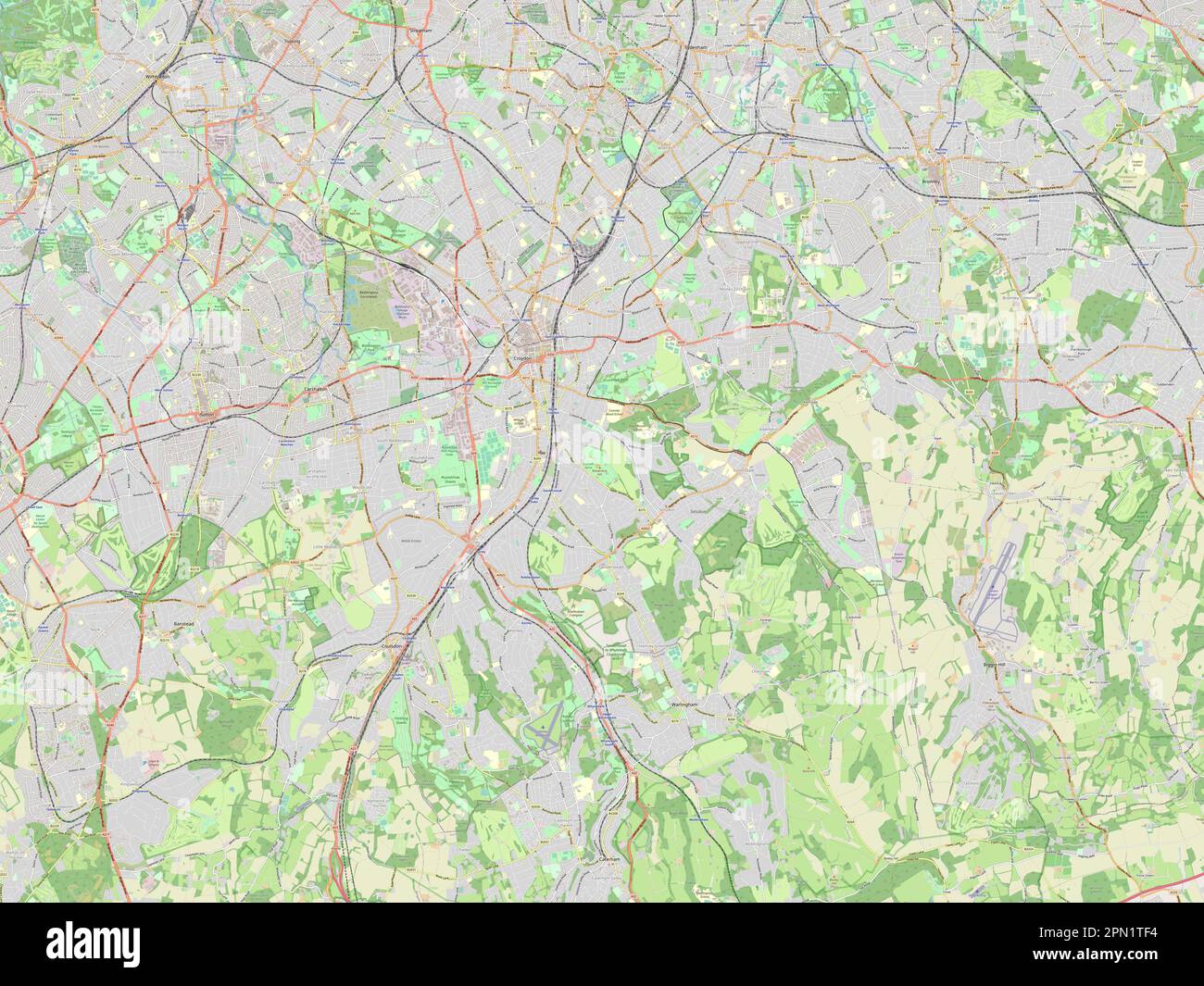 Croydon map hi-res stock photography and images - Alamy