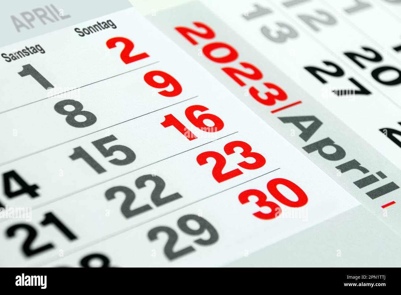 2023 german calendar hi-res stock photography and images - Alamy
