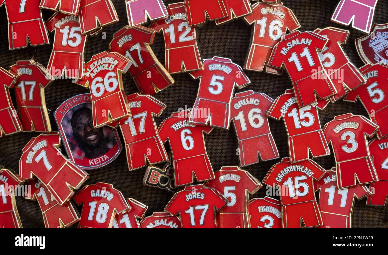 LFC pins Liverpool Football Club Stock Photo - Alamy