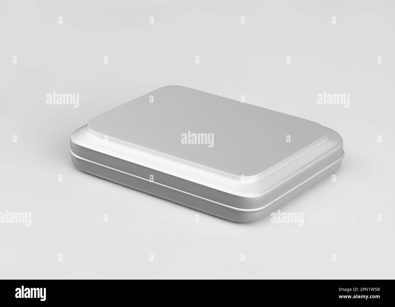 METAL TIN CAN BOX WITH LID ISOLATED ON WHITE BACKGROUND 3 Stock Photo ...