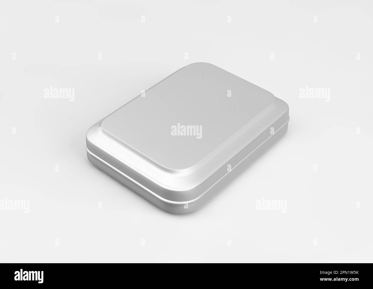 METAL TIN CAN BOX WITH LID ISOLATED ON WHITE BACKGROUND 1 Stock Photo ...