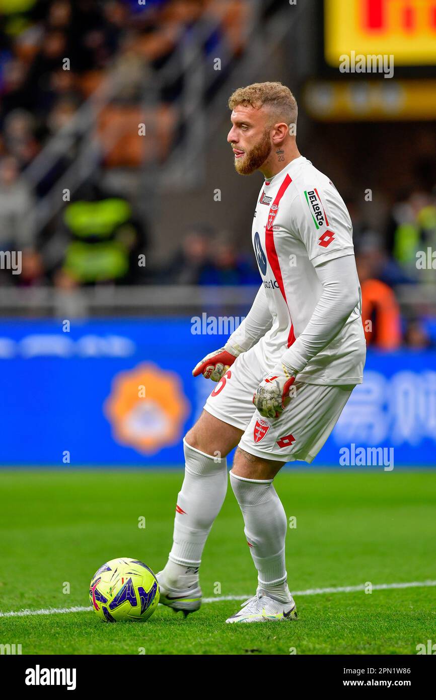 Milano, Italy. 15th Apr, 2023. Goalkeeper Michele Di Gregorio (16) of ...