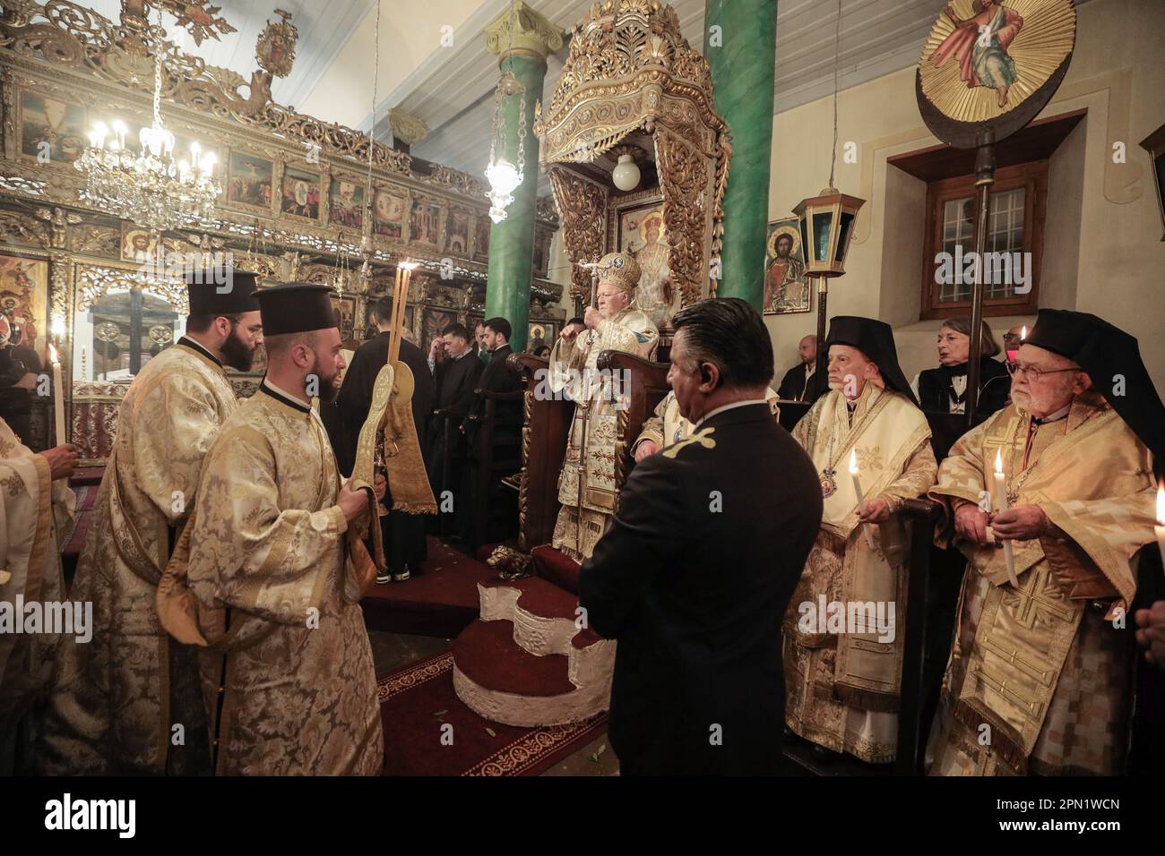 Gokceda Island, Turkey. 16th Apr, 2023. Ecumenical Patriarch ...