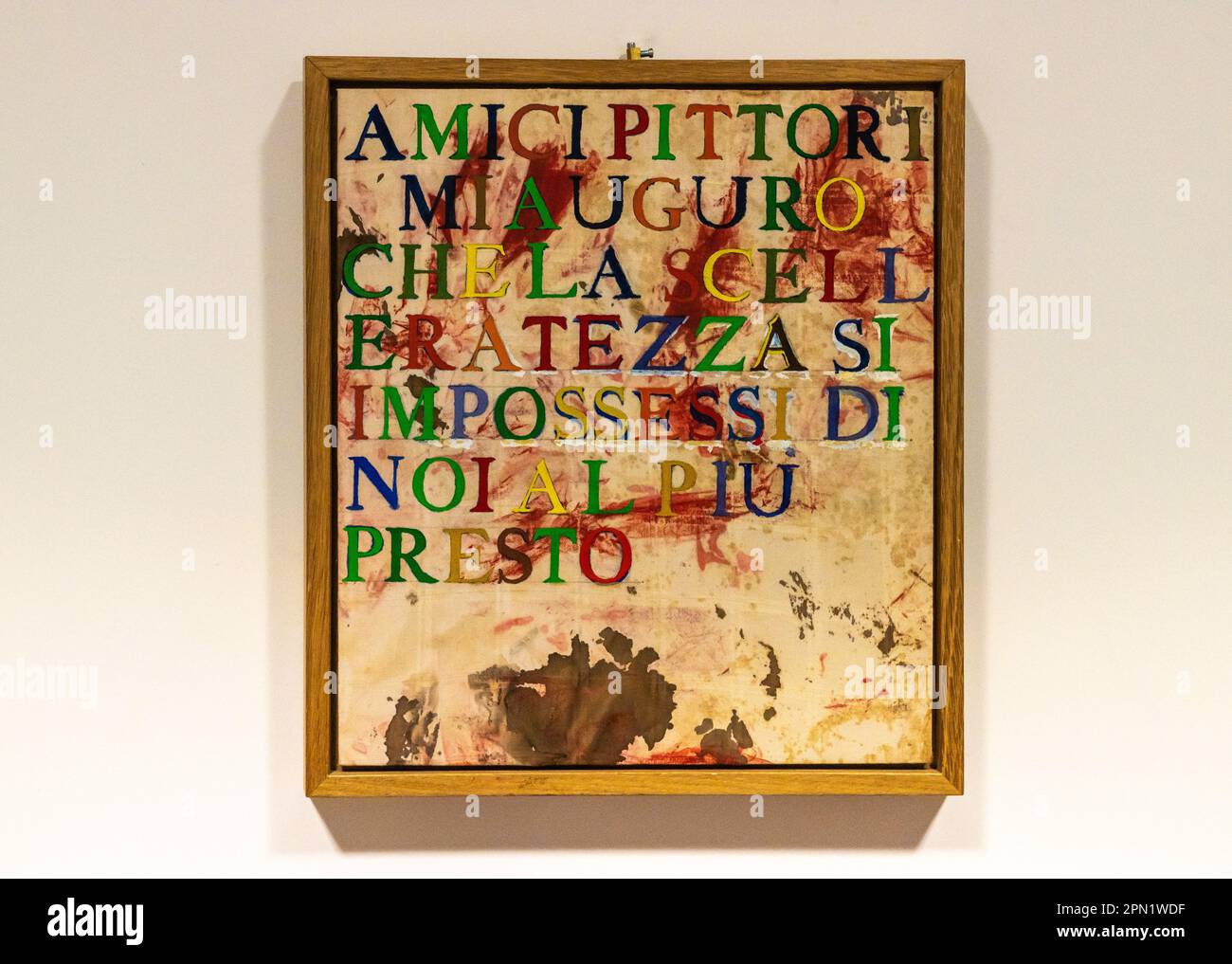 artwork by the artist Giuseppe Gallo 2016 , in exhibition at MART ...