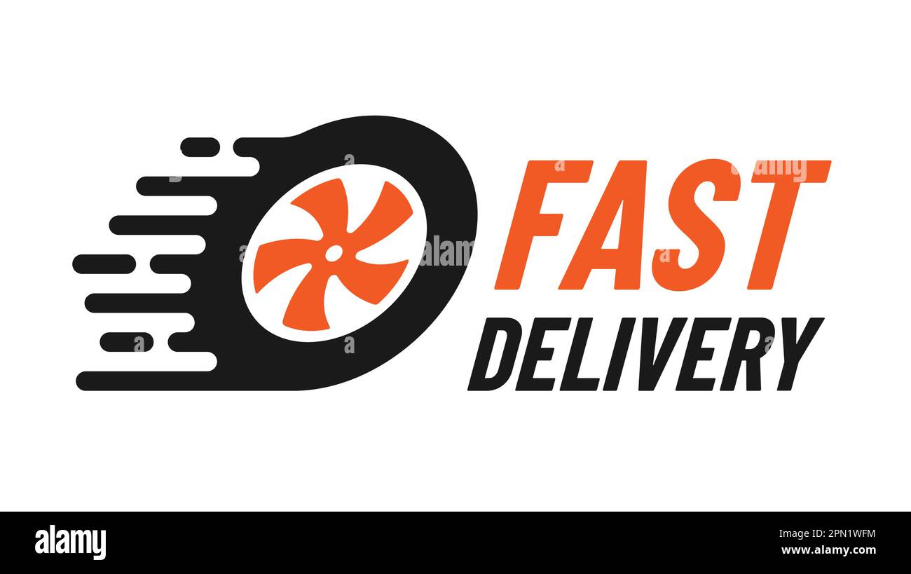 fast delivery vector logo illustration Stock Vector Image & Art - Alamy