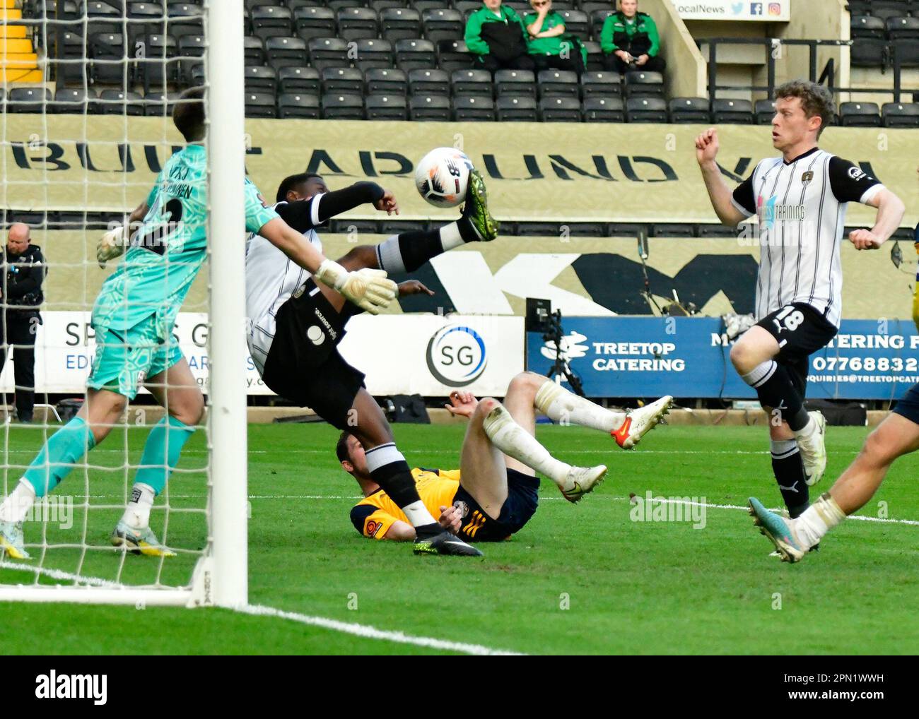 Meadow Lane Stadium, Nottingham, UK. 15 April 2023 at 1500hrs. Notts ...