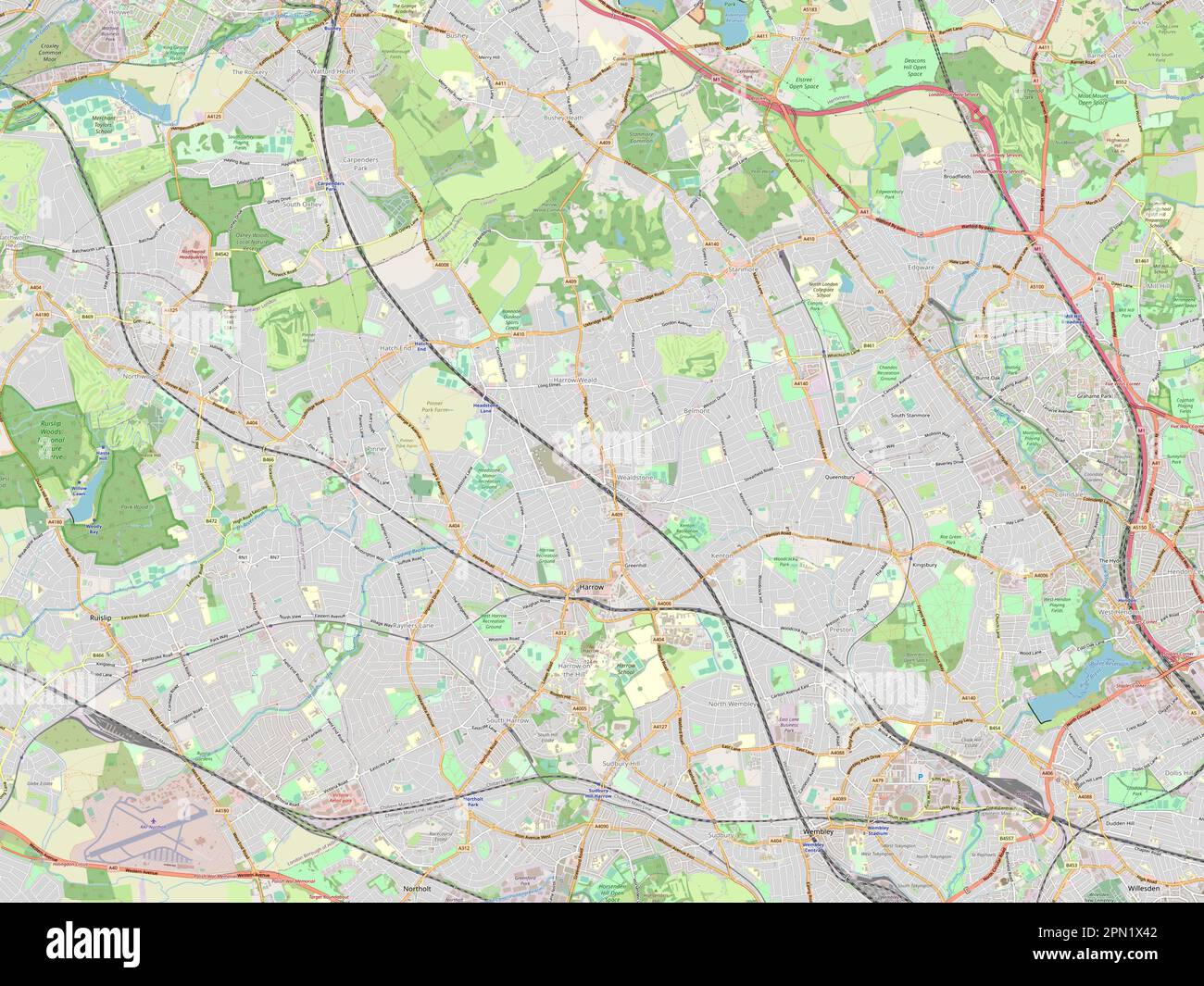 Map of harrow hi-res stock photography and images - Alamy
