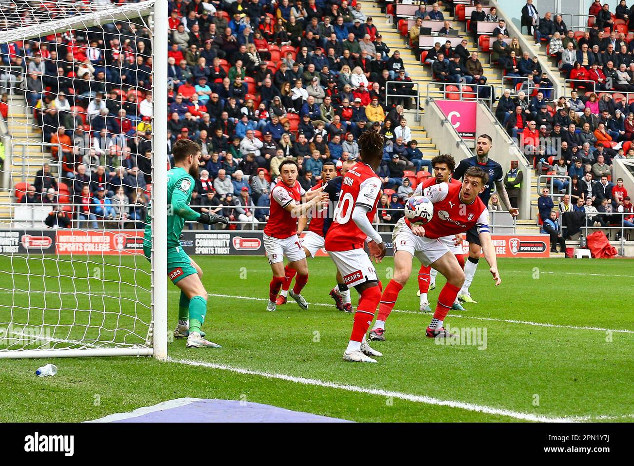 AESSEAL New York Stadium, Rotherham, England - 15th April 2023 Jordan ...