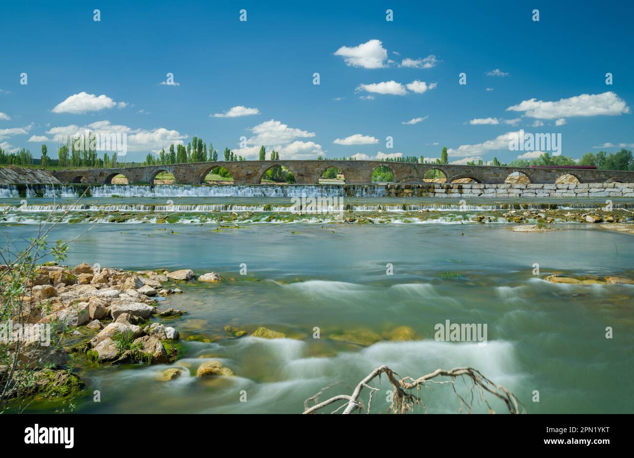 Historical Yildiz Bridge. Turkey's historical stone bridges. Sivas ...