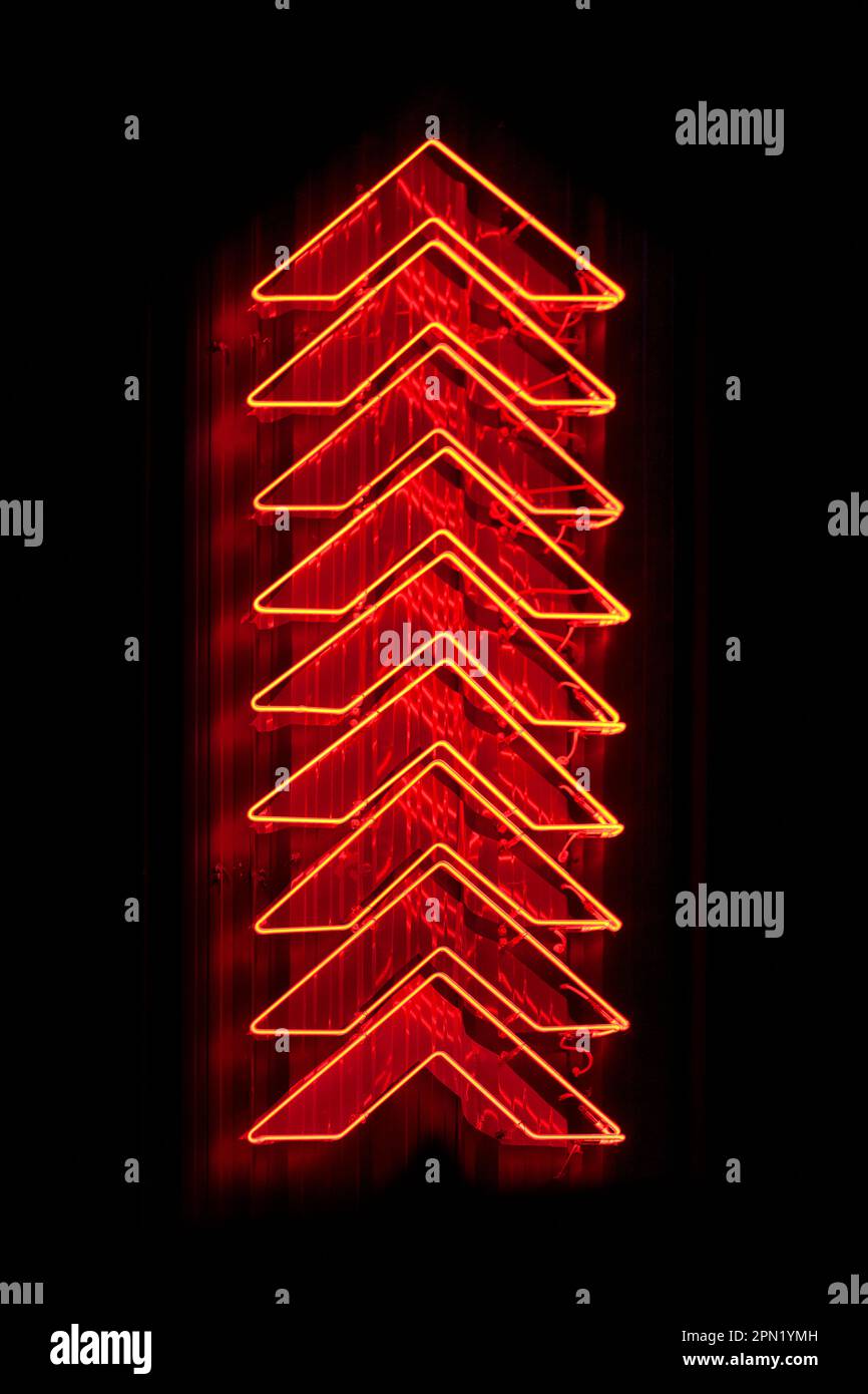 Arrows neon electric light hi-res stock photography and images - Alamy