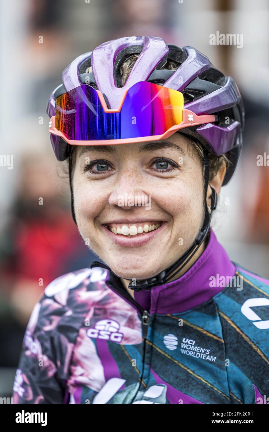 MAASTRICHT - Sabrina Stultiens prior to the start of the Amstel Gold ...