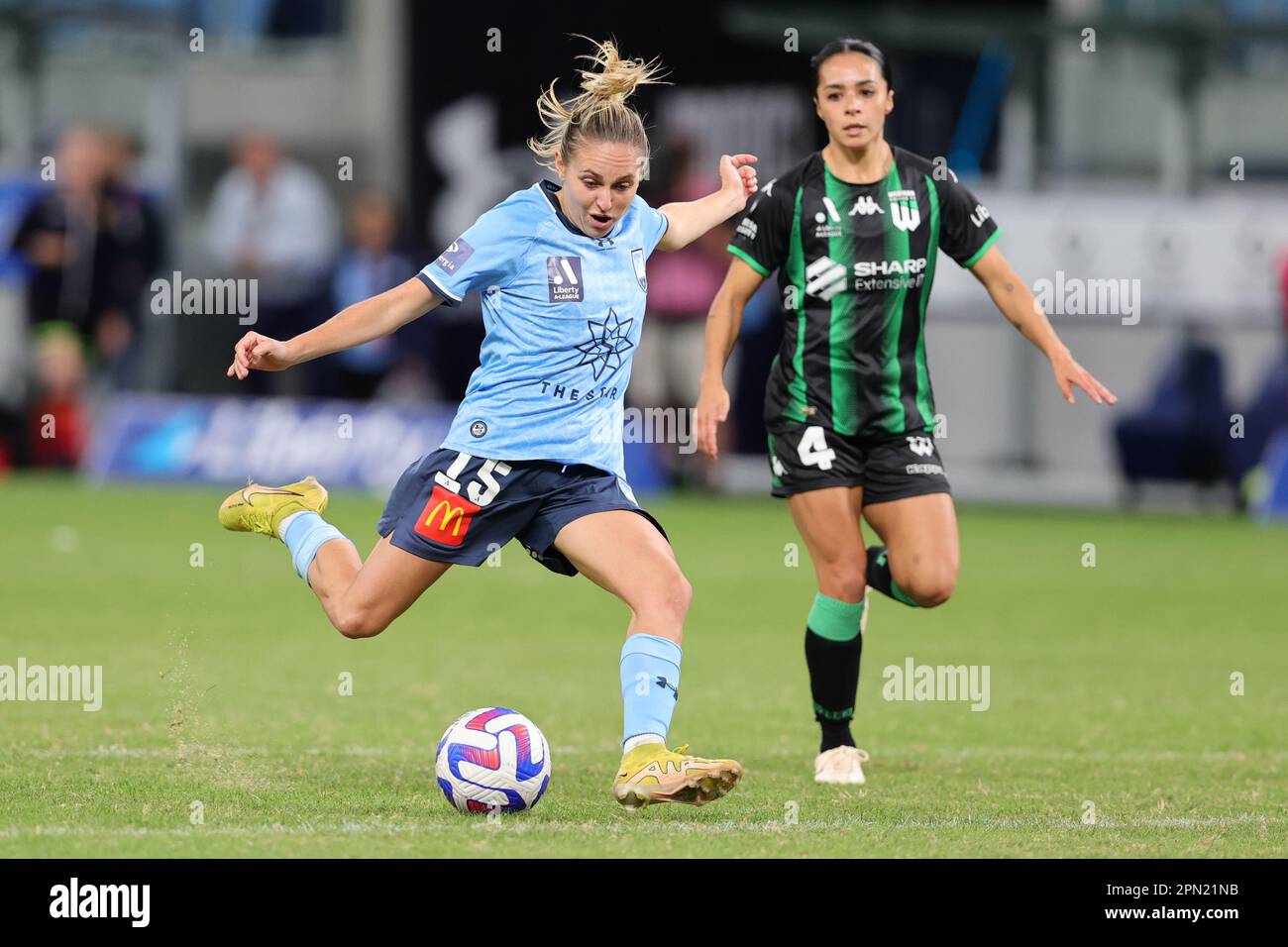 Sydney, Australia. 16th Apr, 2023. Mackenzie Hawkesby of Sydney FC ...