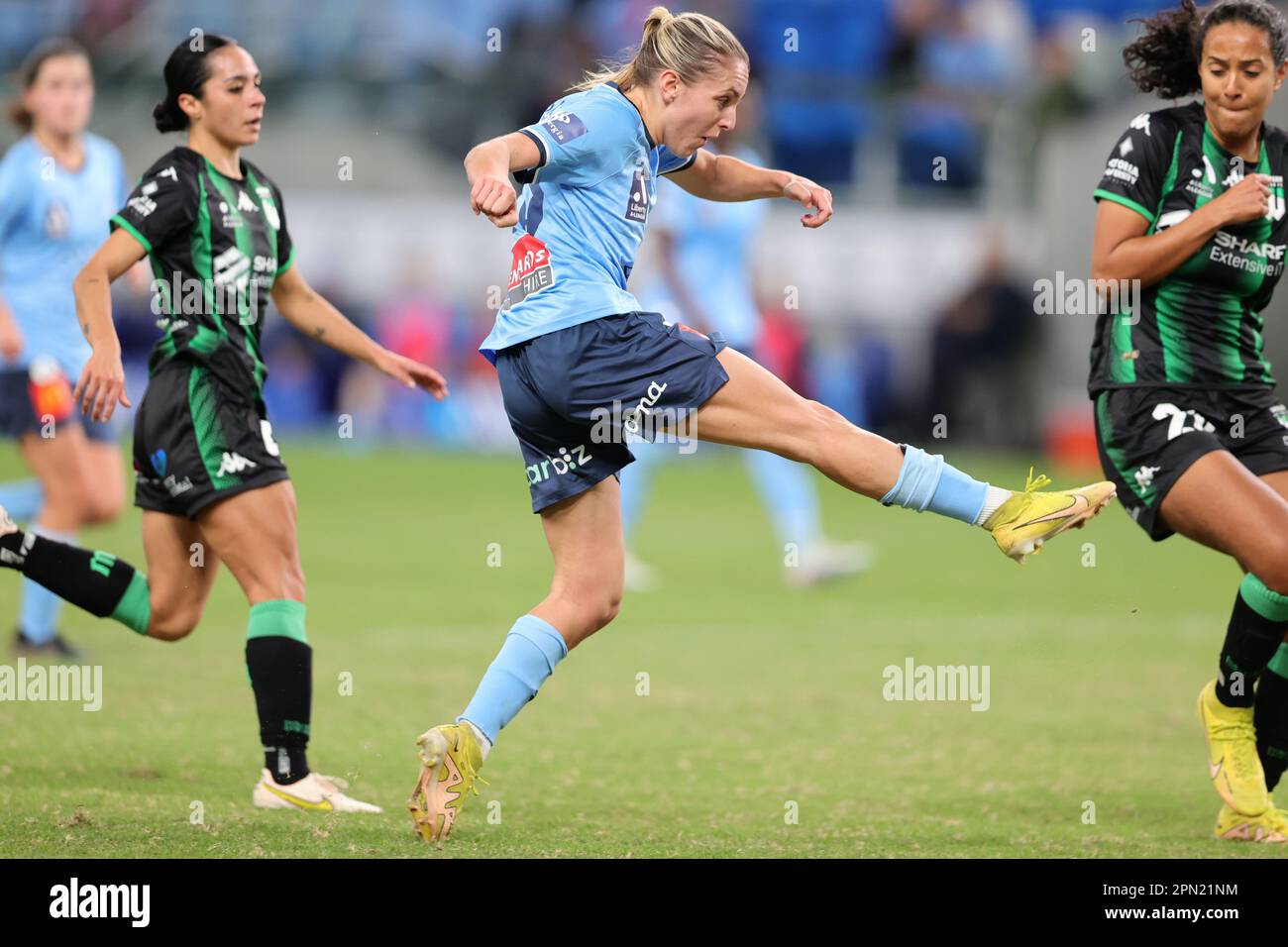 Sydney, Australia. 16th Apr, 2023. Mackenzie Hawkesby of Sydney FC ...