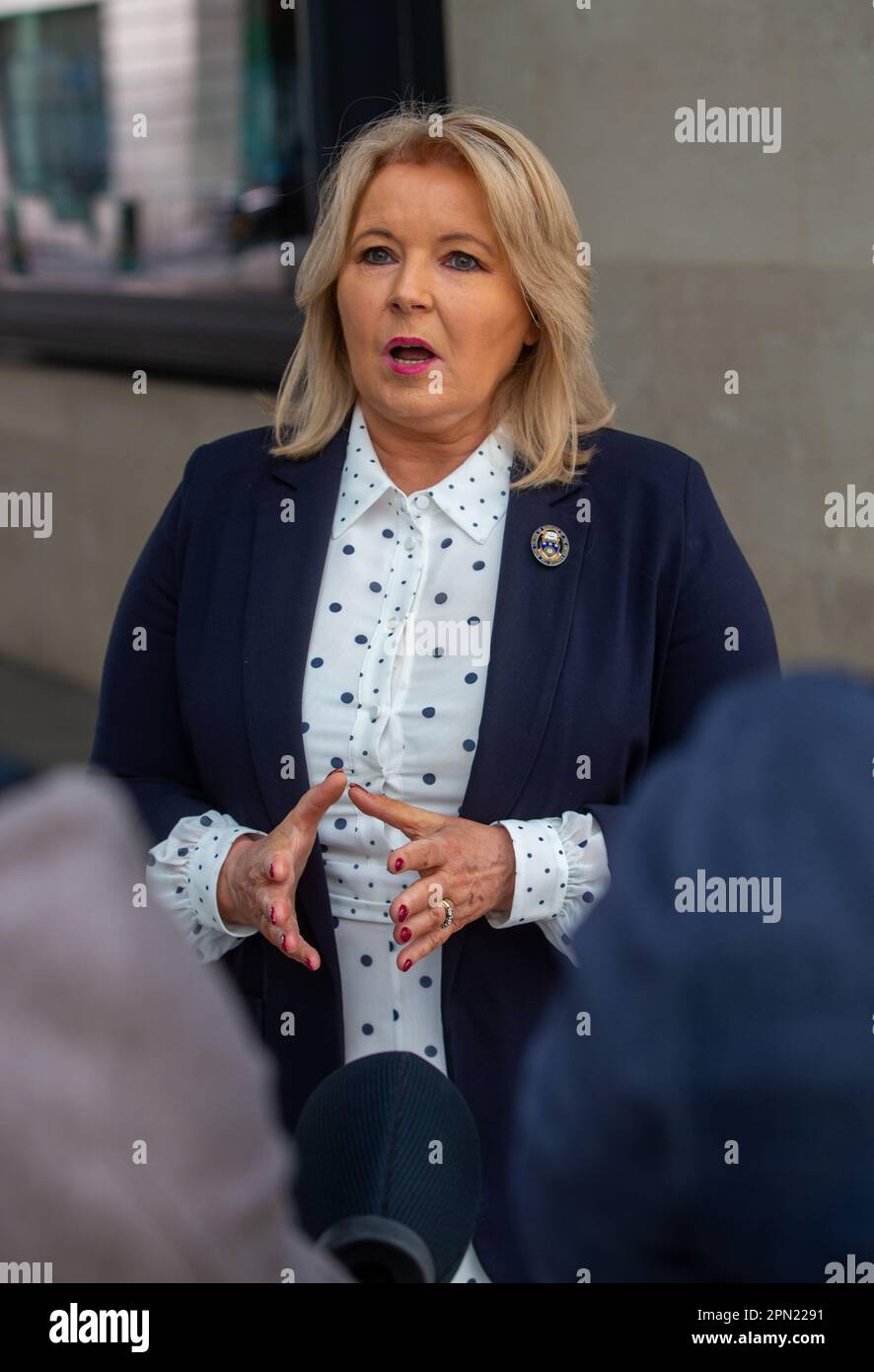 London, England, UK. 16th Apr, 2023. General Secretary of Royal College ...