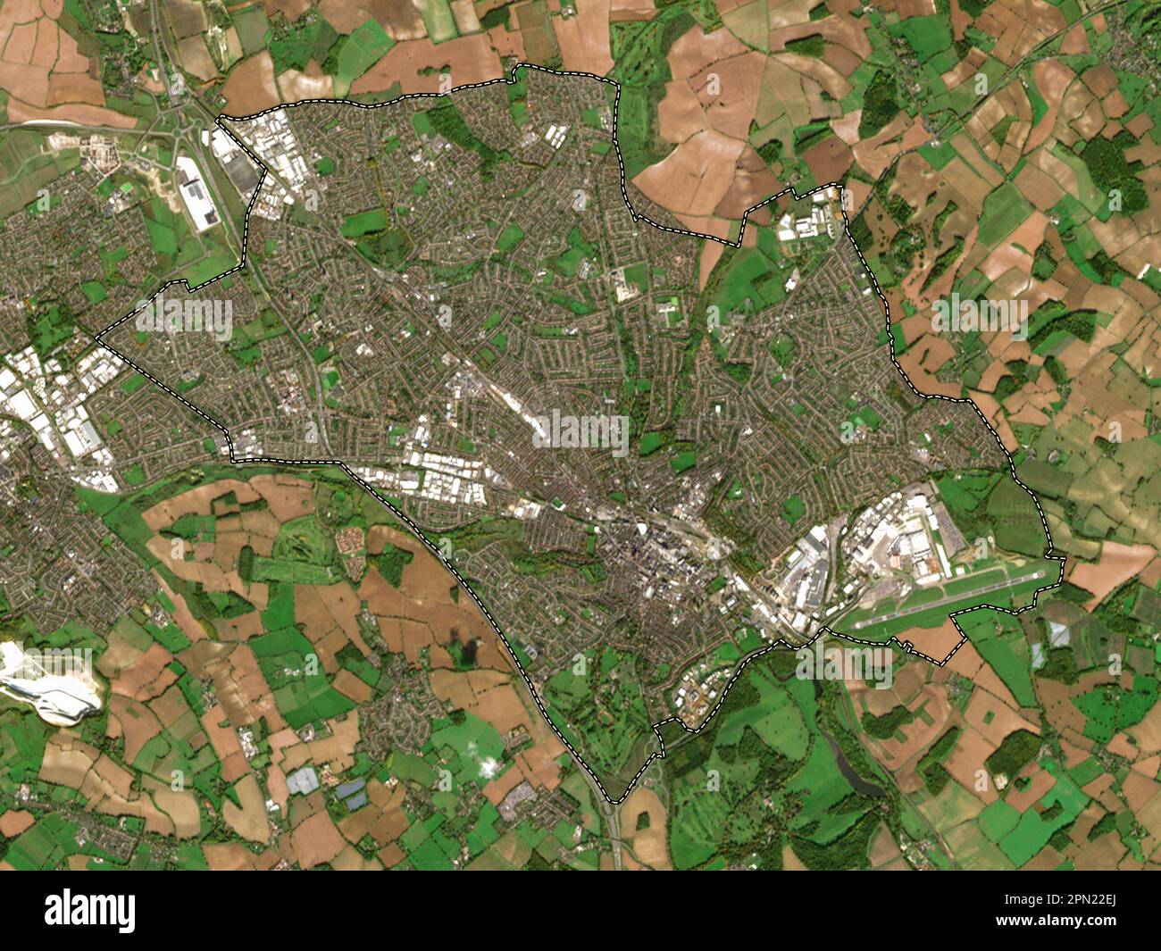 Luton, unitary authority of England - Great Britain. Low resolution ...