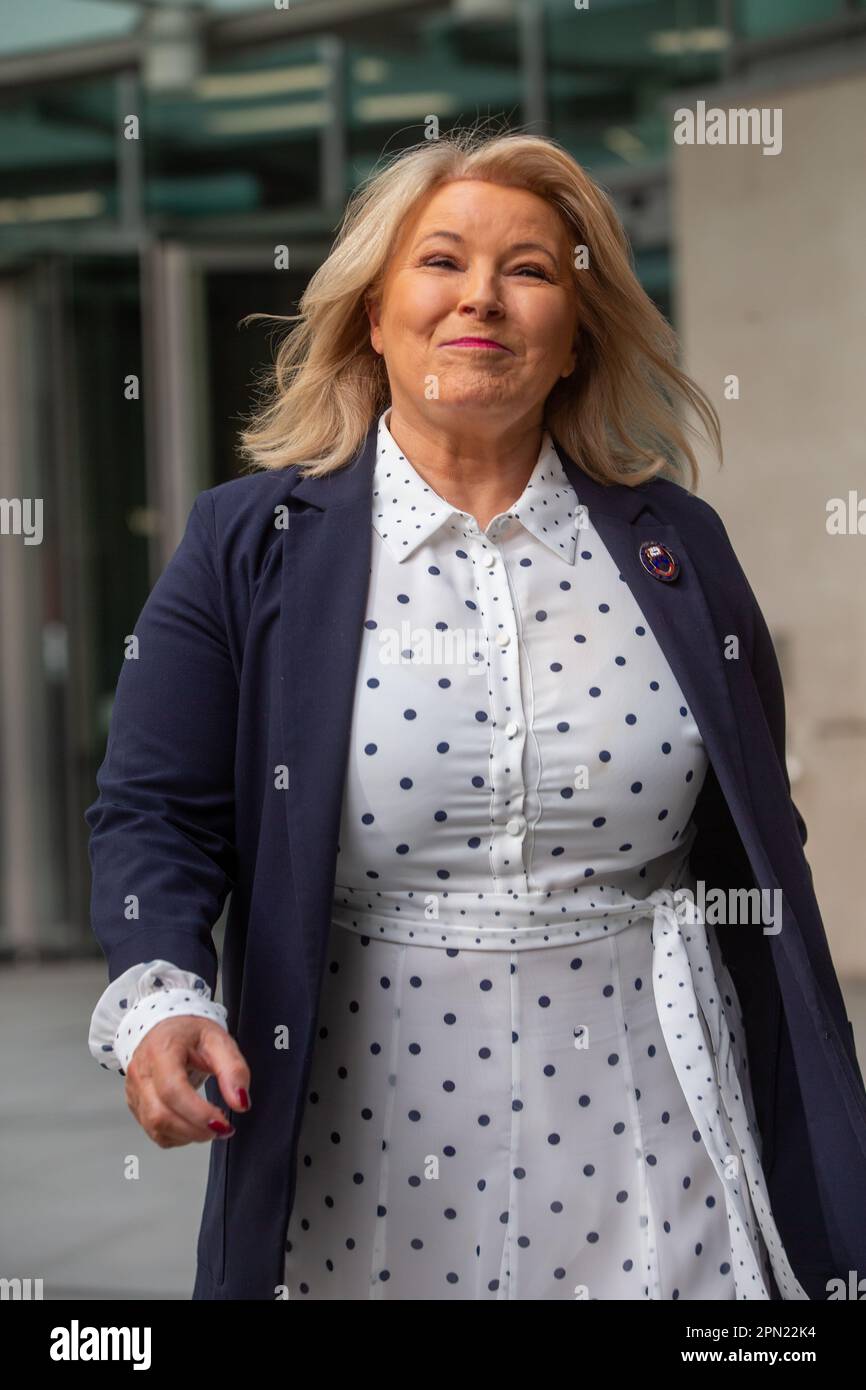 London, England, UK. 16th Apr, 2023. General Secretary of Royal College of Nursing PAT CULLEN is ...