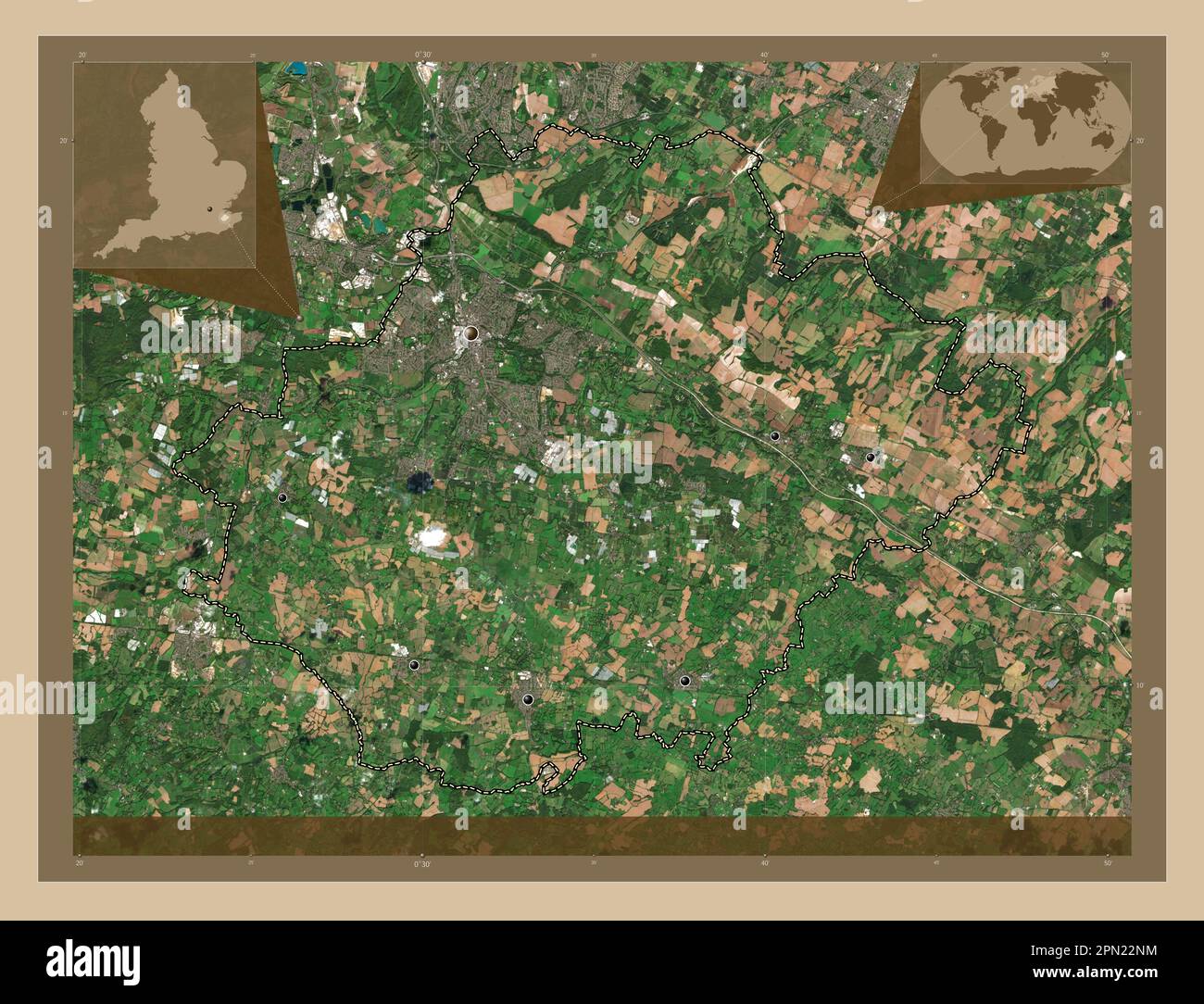 Maidstone, non metropolitan district of England - Great Britain. Low ...