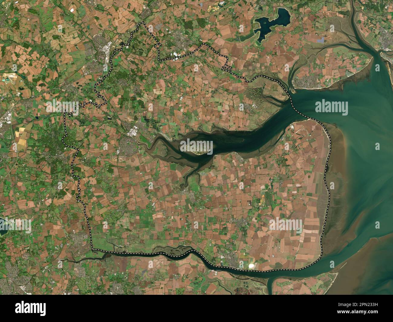 Maldon, non metropolitan district of England - Great Britain. Low ...