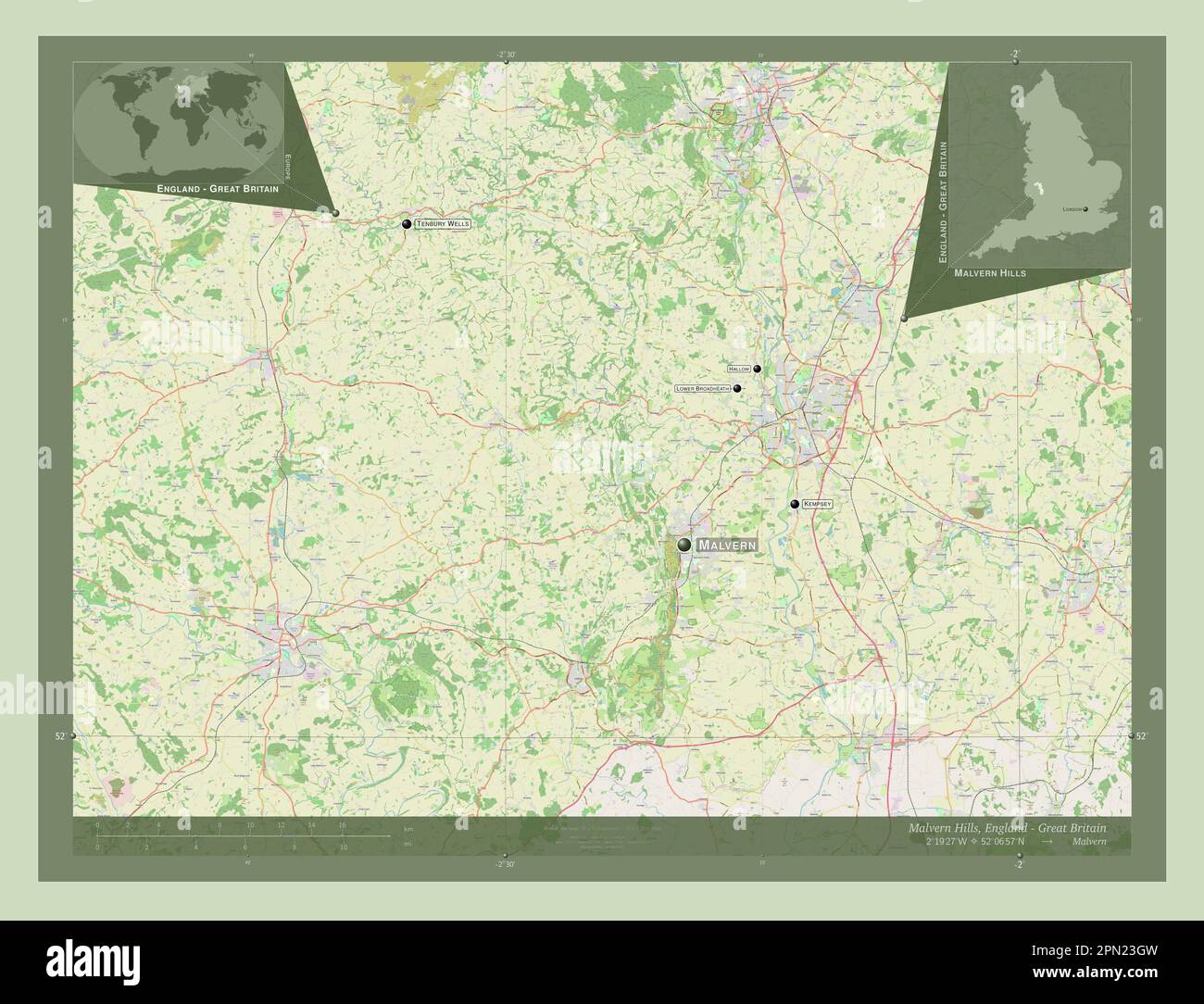 Malvern Hills, non metropolitan district of England - Great Britain ...