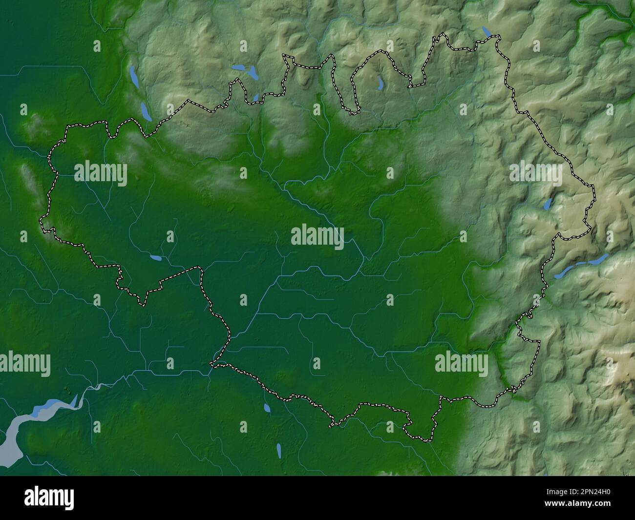 Greater Manchester, region of England - Great Britain. Colored ...