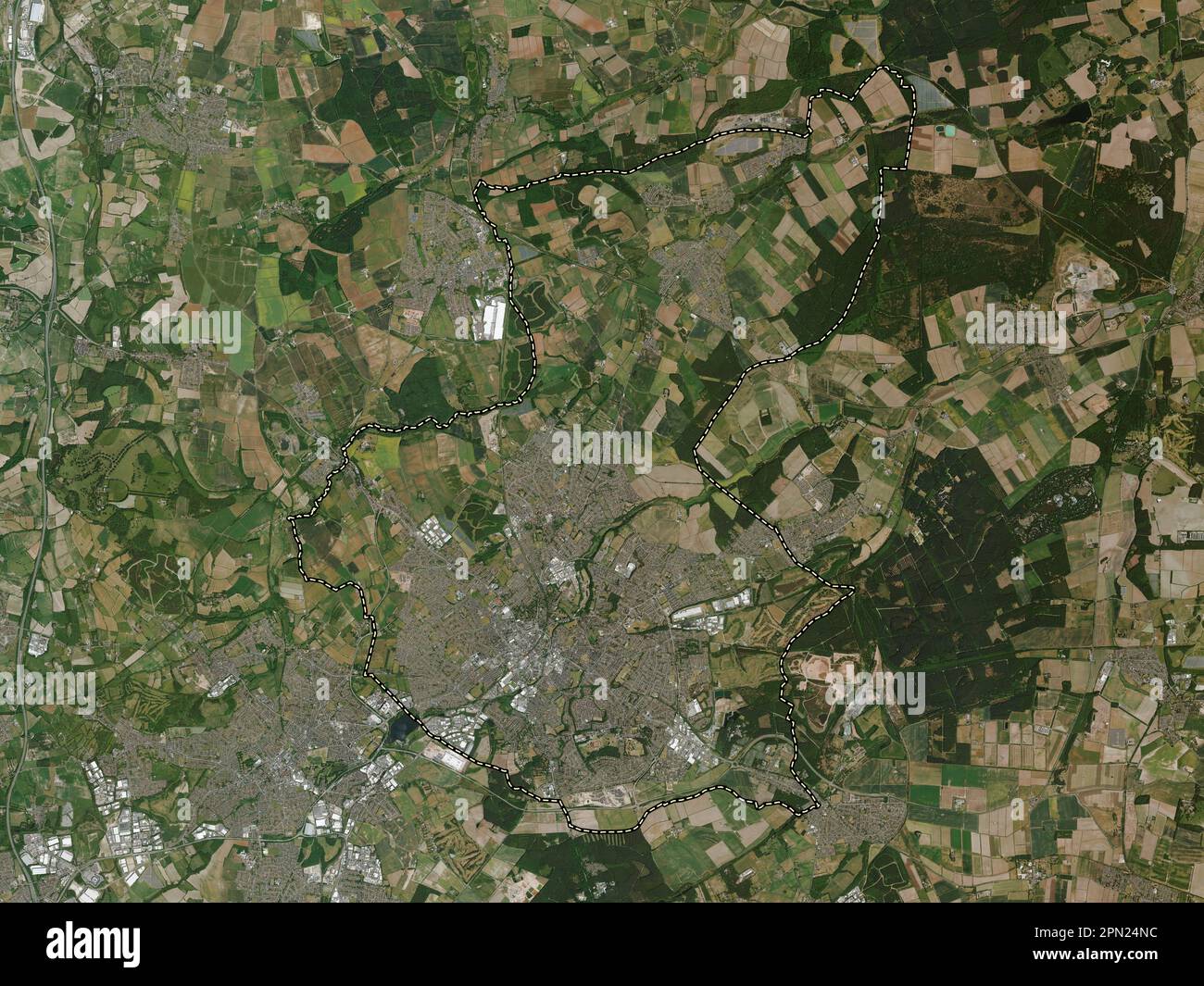 Mansfield, non metropolitan district of England - Great Britain. High ...
