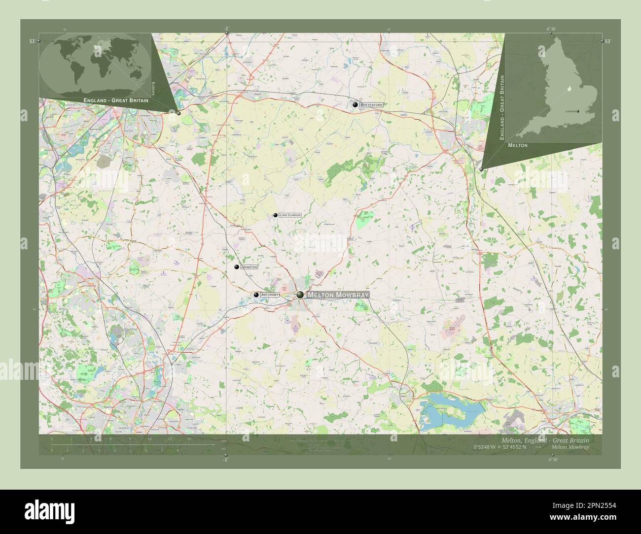 Melton, non metropolitan district of England - Great Britain. Open ...