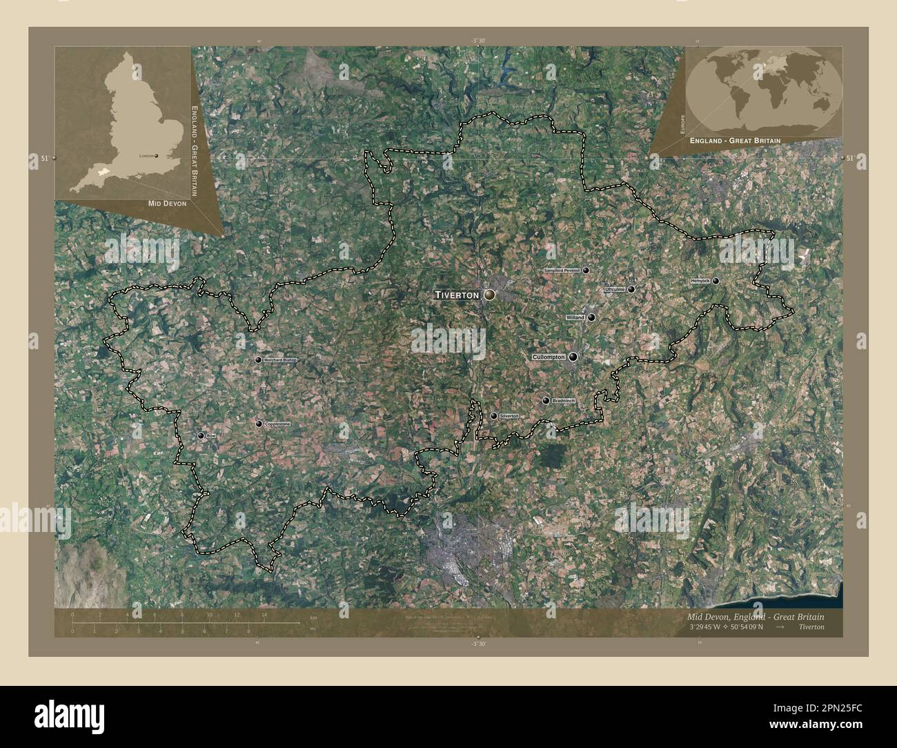 Mid Devon, non metropolitan district of England - Great Britain. High ...