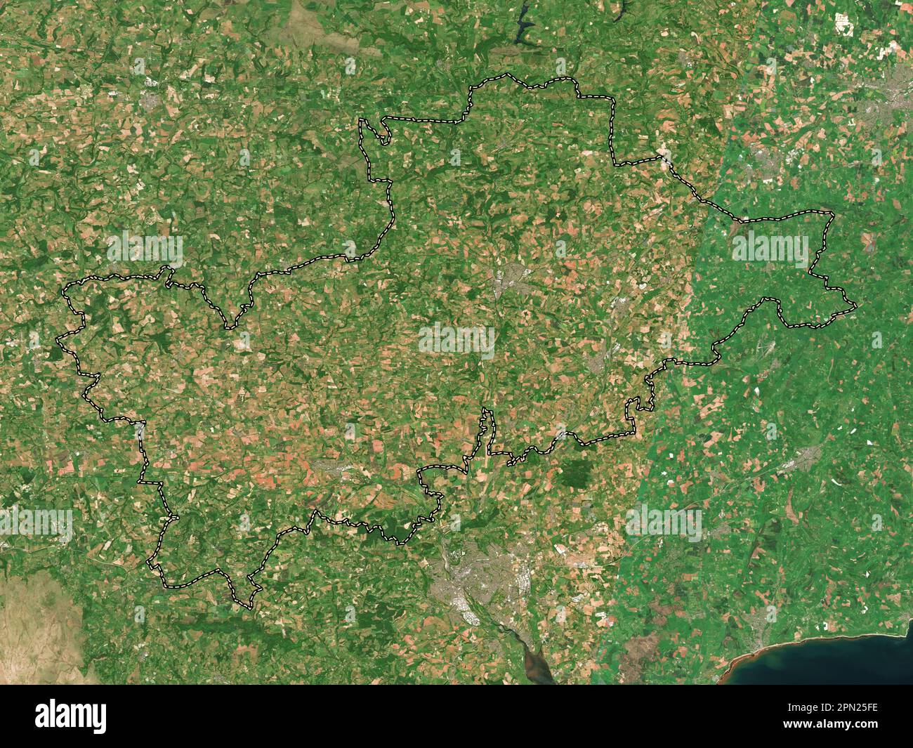 Mid Devon, non metropolitan district of England - Great Britain. Low ...