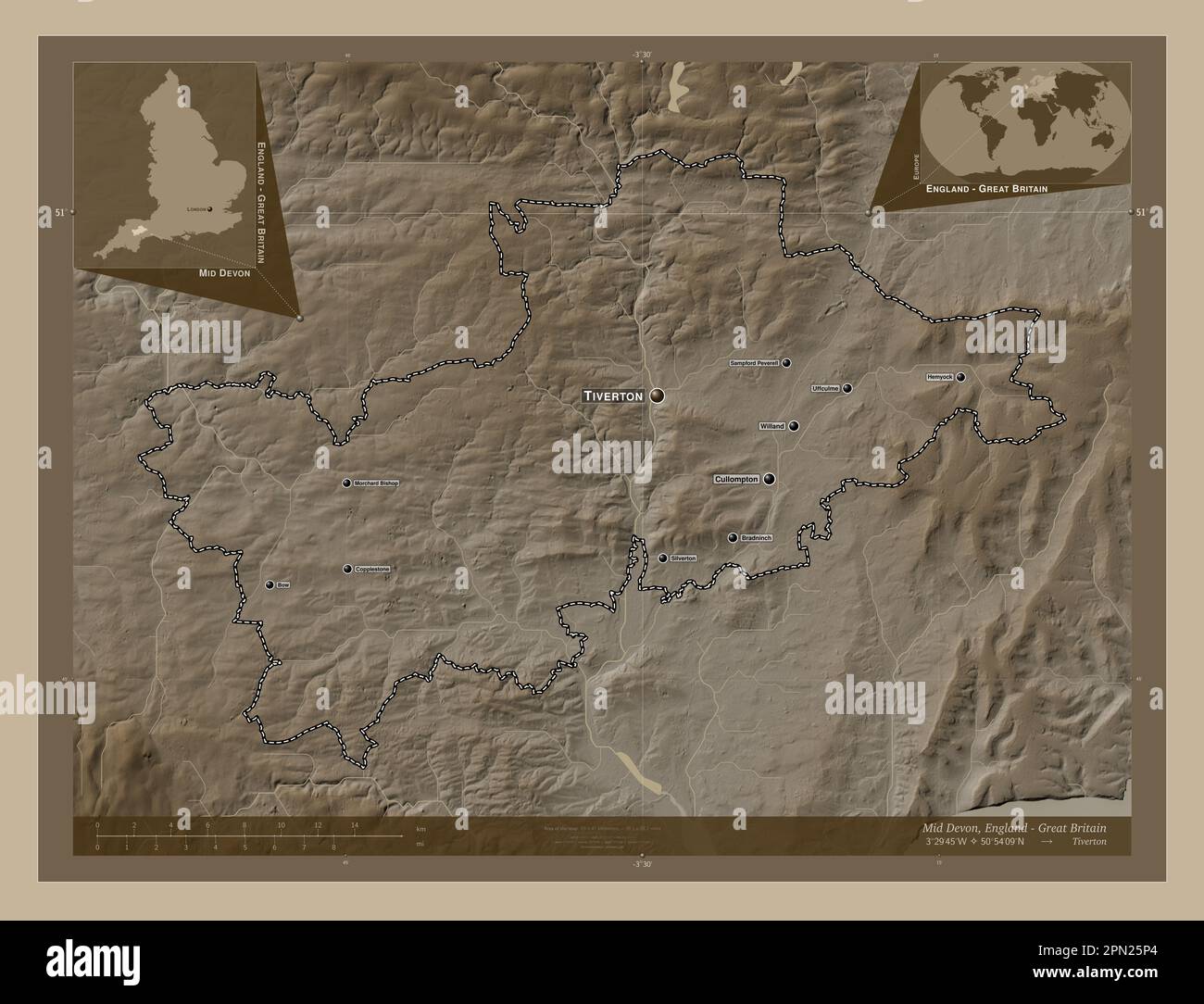 Mid Devon, non metropolitan district of England - Great Britain ...