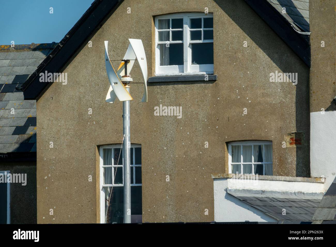 Vertical Magnetic Levitation, Upright Wind Turbine Stock Photo - Alamy
