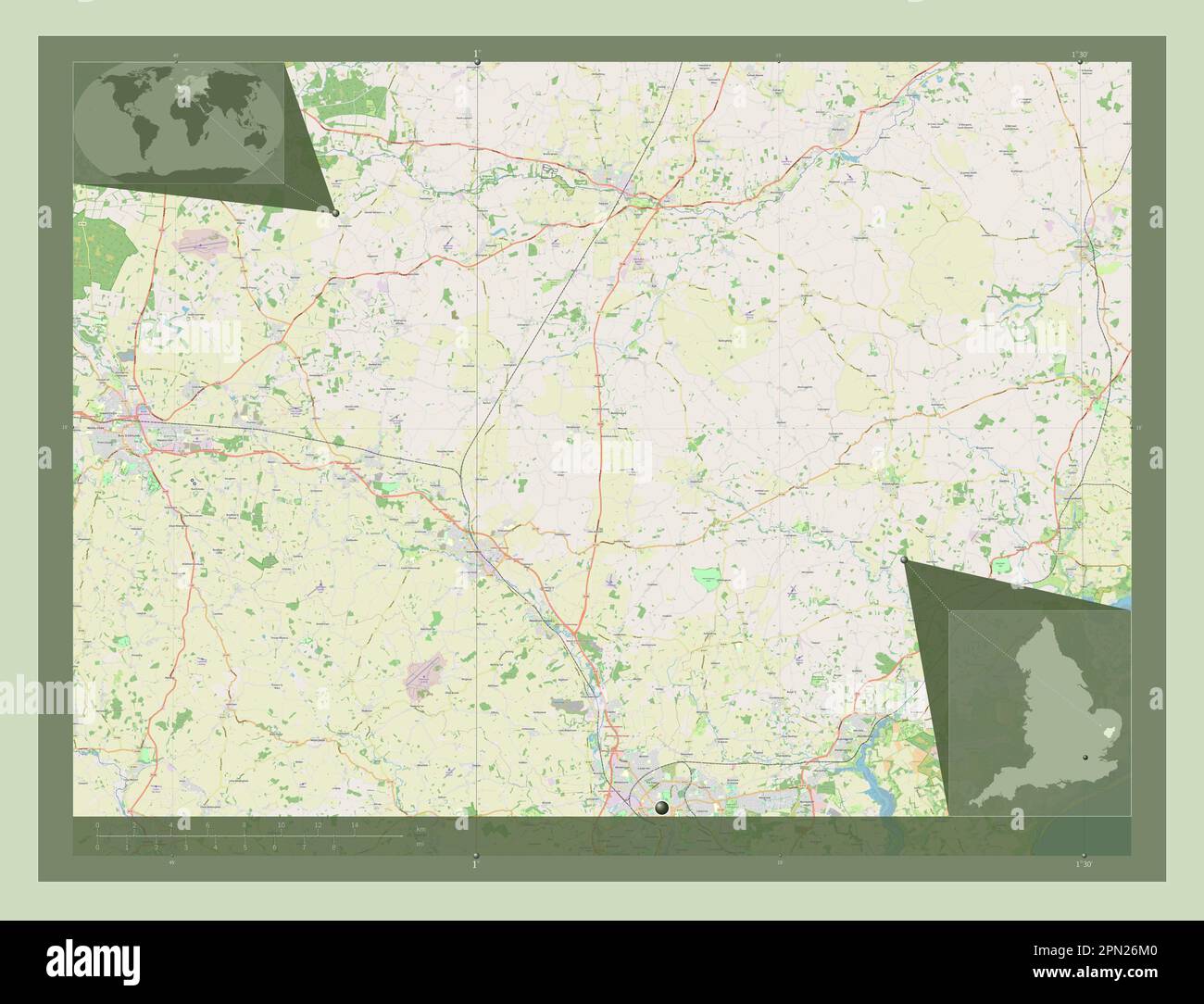 Mid Suffolk, non metropolitan district of England - Great Britain. Open ...