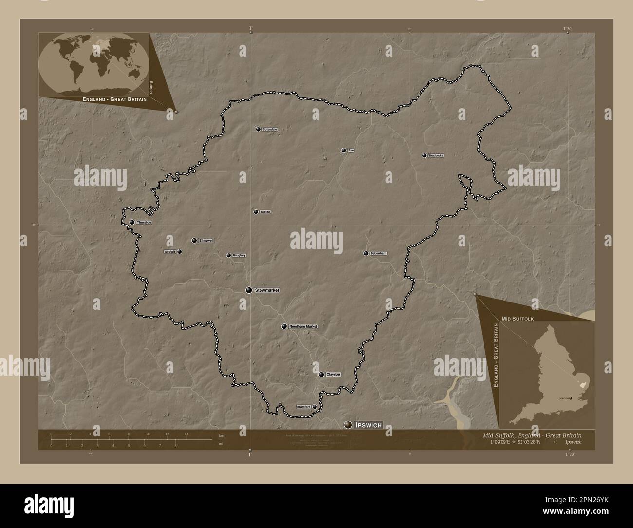 Mid Suffolk, non metropolitan district of England - Great Britain ...