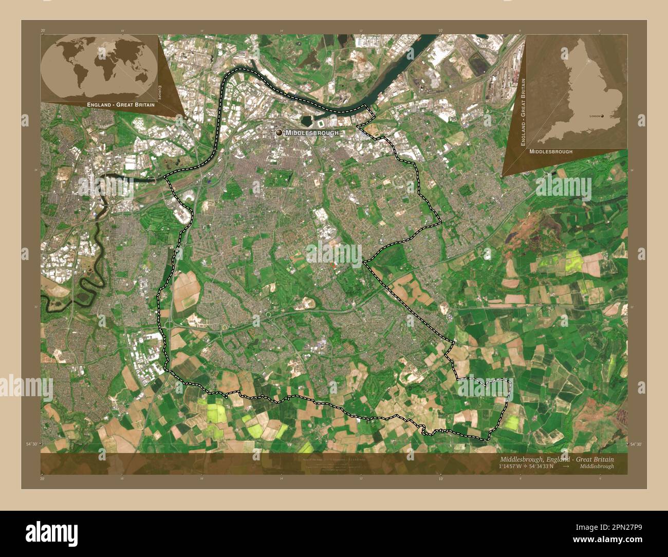 Middlesbrough map hi-res stock photography and images - Alamy
