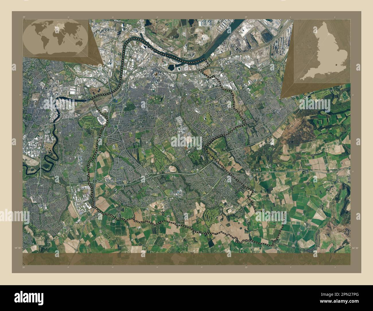 Middlesbrough, unitary authority of England - Great Britain. High ...