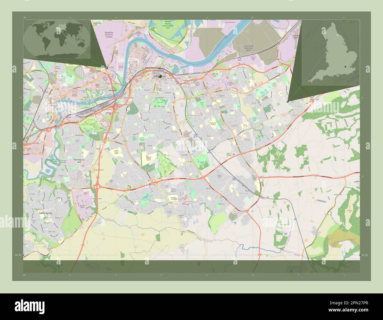 Middlesbrough, unitary authority of England - Great Britain. Open ...