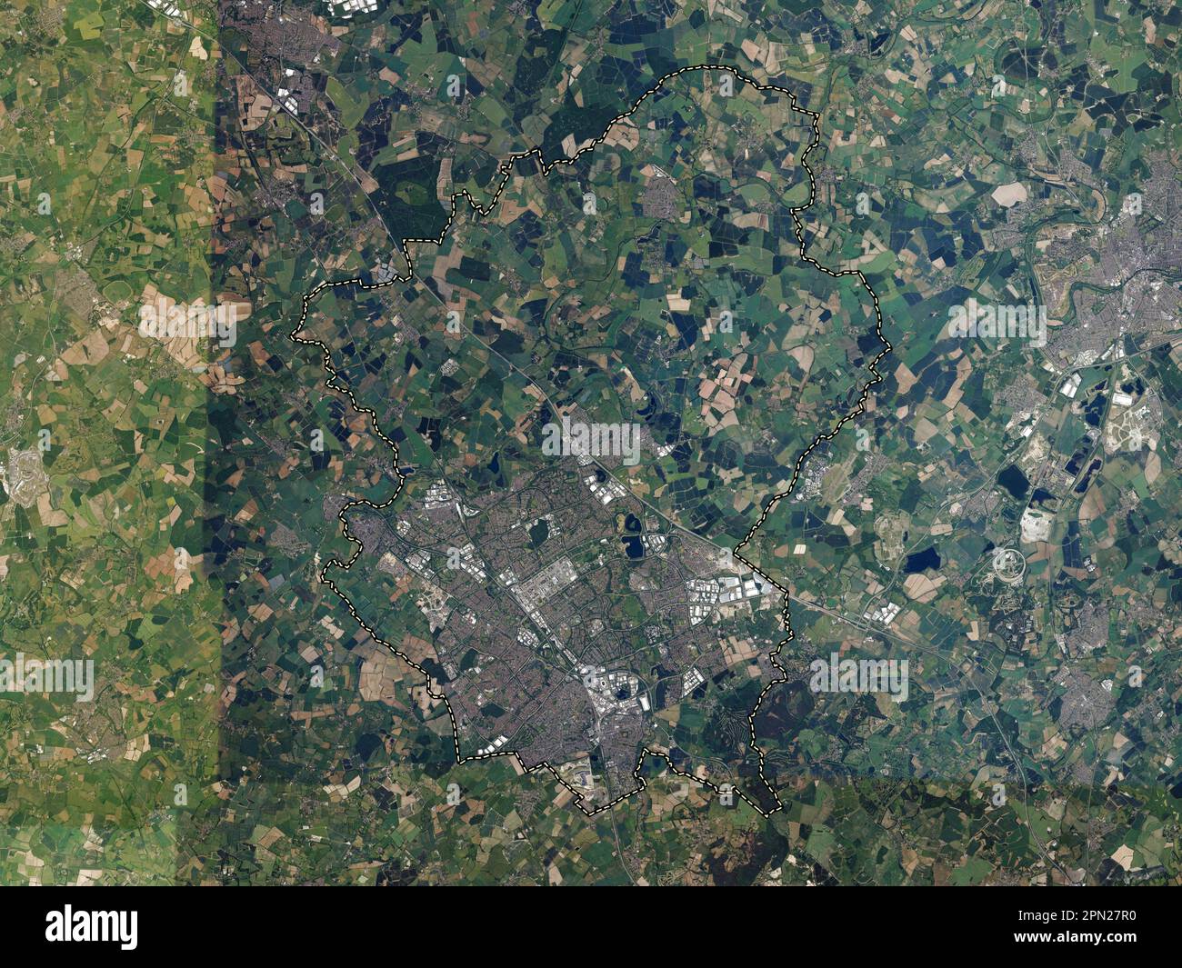 Milton Keynes, unitary authority of England - Great Britain. High ...
