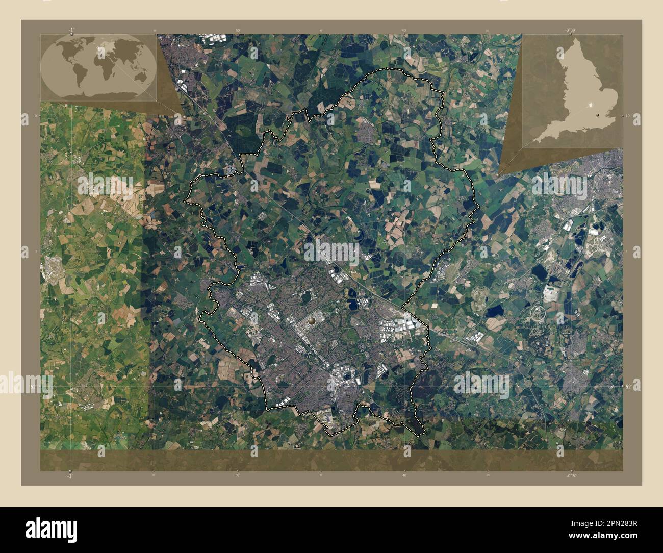 Milton Keynes, unitary authority of England - Great Britain. High ...