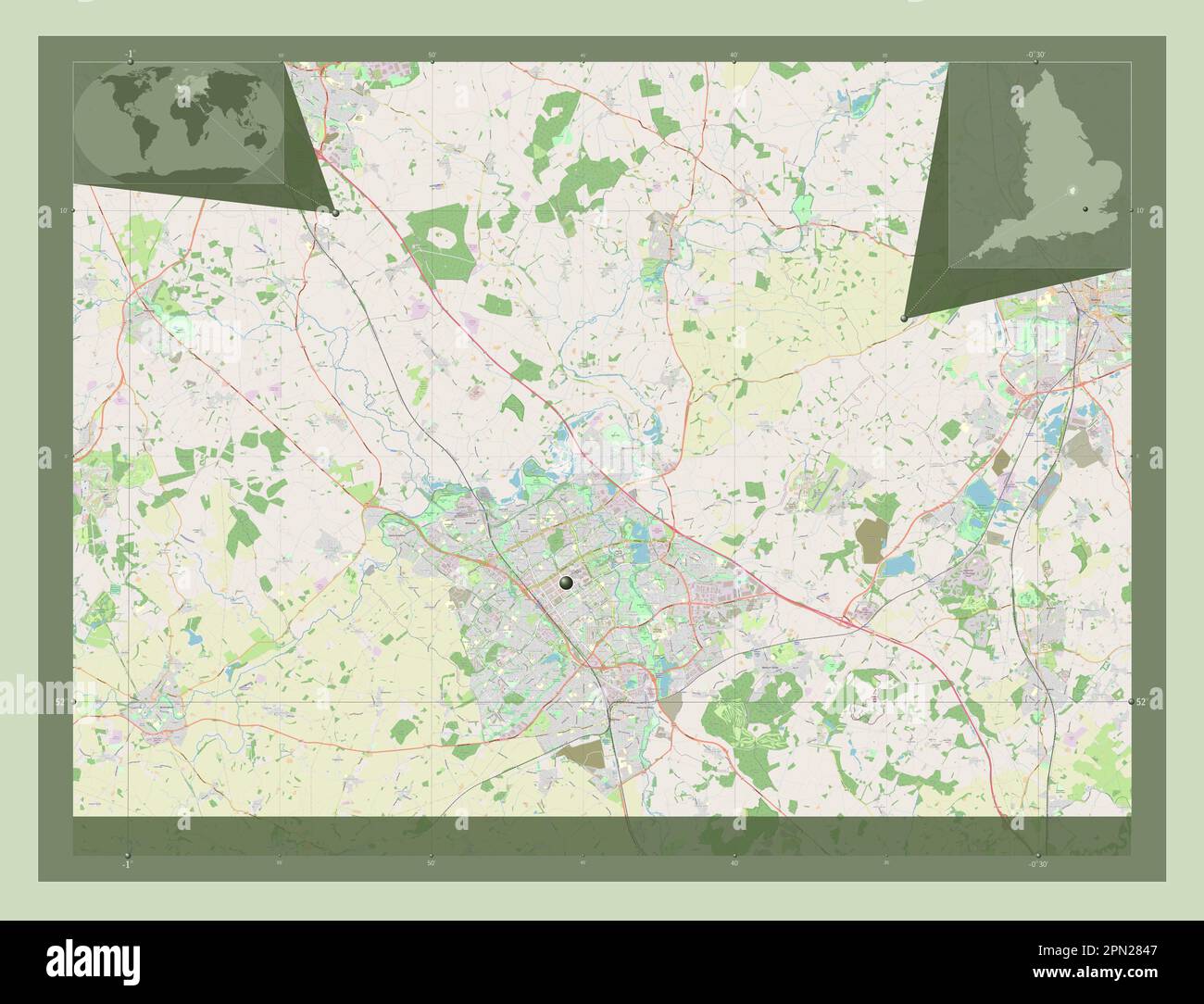 Milton Keynes, unitary authority of England - Great Britain. Open ...